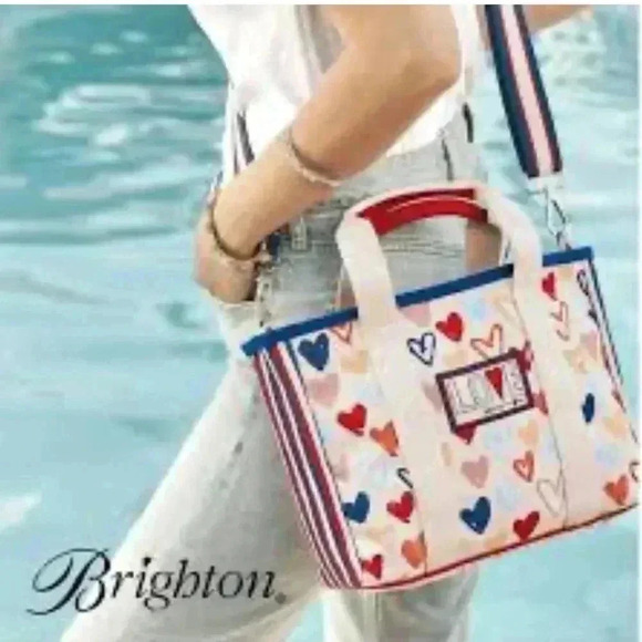 Brighton | Bags | Brighton Fashionista Red White And You Mini Tote ...